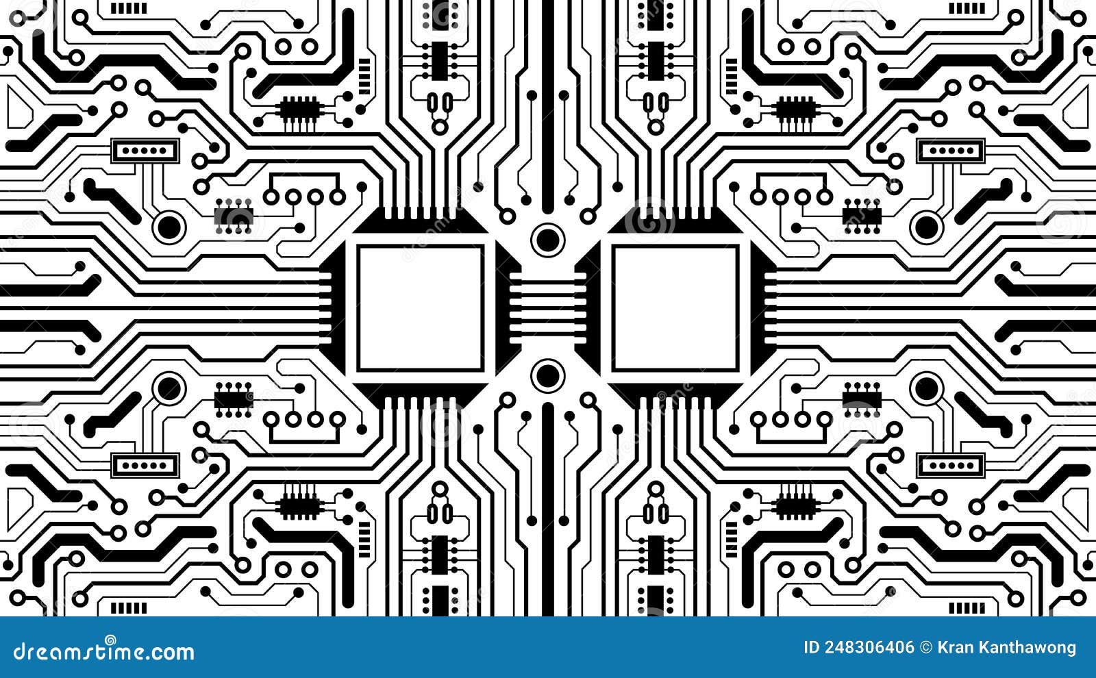 Circuit Board Background Texture Processor Chipset Technology System ...