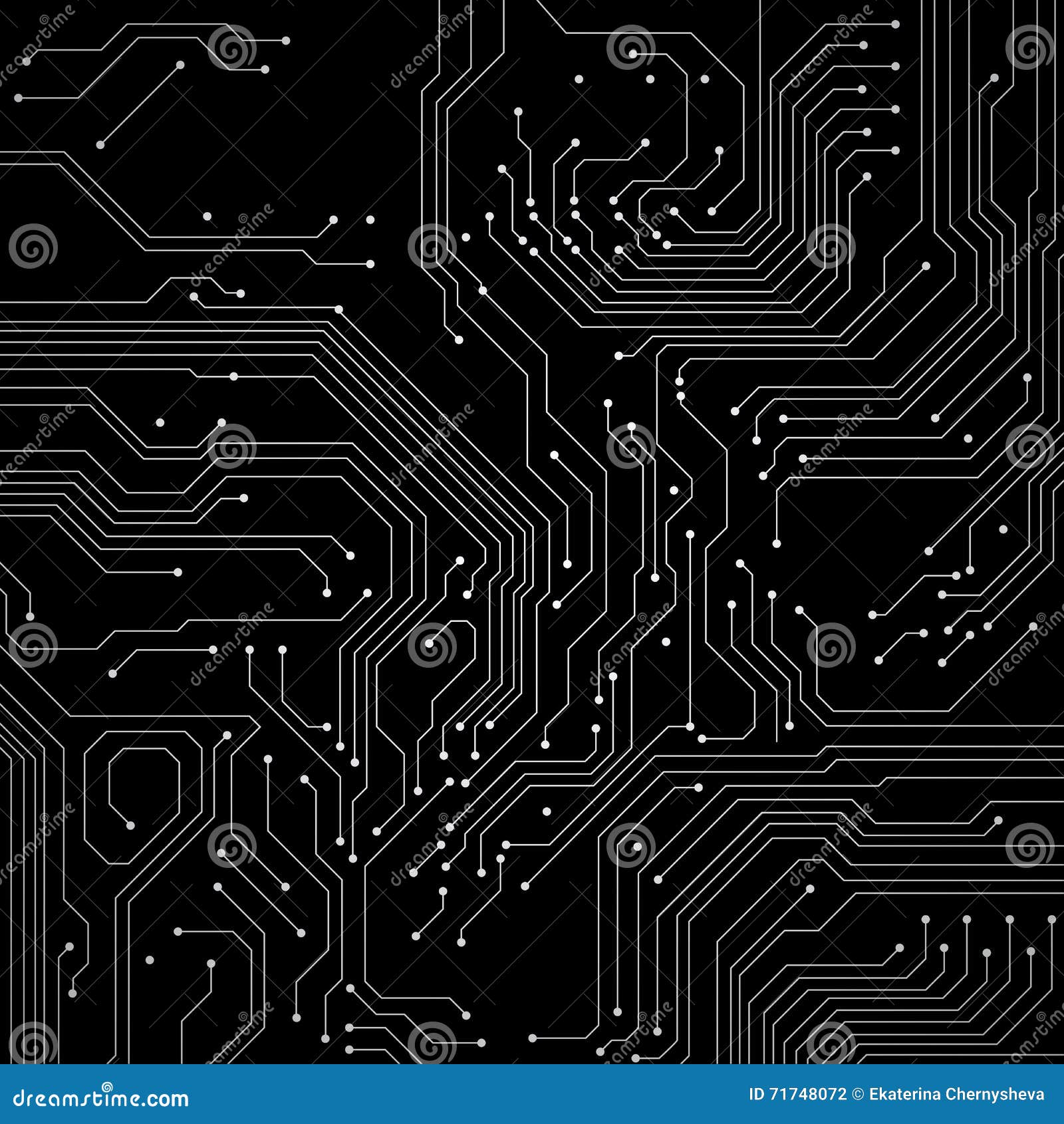 Circuit Board Background. Vector Stock Vector - Illustration of connect ...
