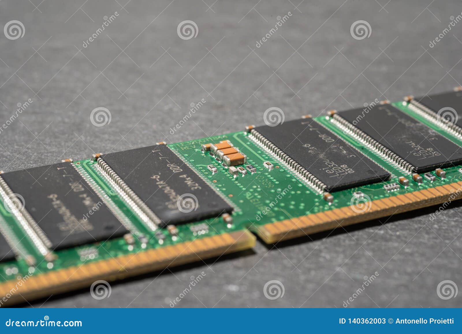Memory Ram on Gray Background Stock Image - Image of circuit, file ...