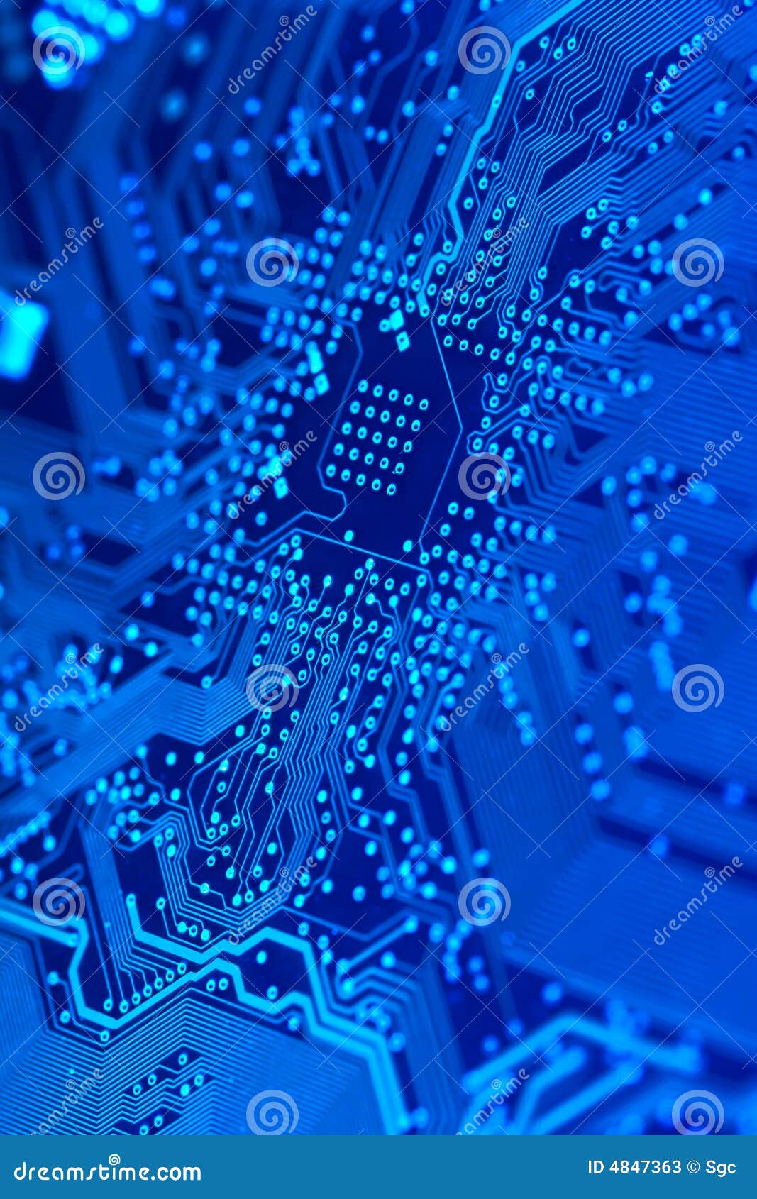 Circuit board in blue 4 stock image. Image of background - 4847363