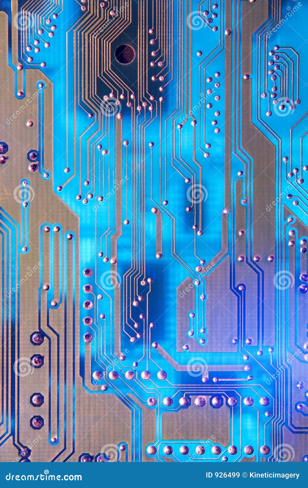 Circuit board in blue stock image. Image of technology - 926499