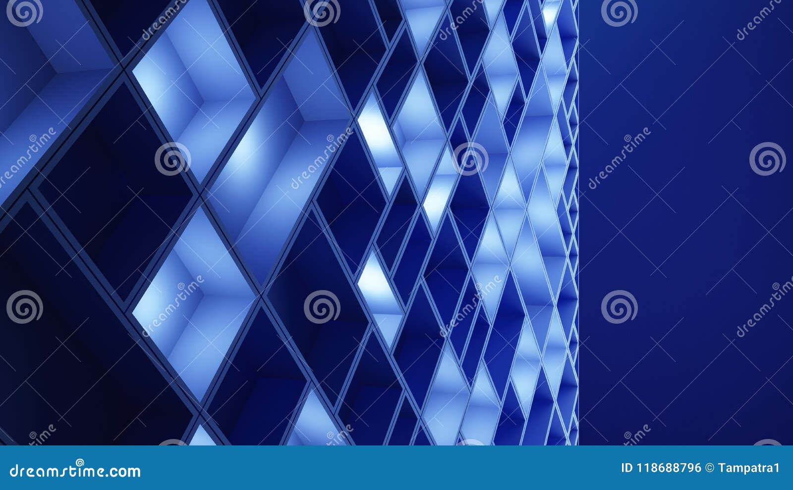 Circuit Board. Blue Cubes in High-tech Technology Background. 3d ...