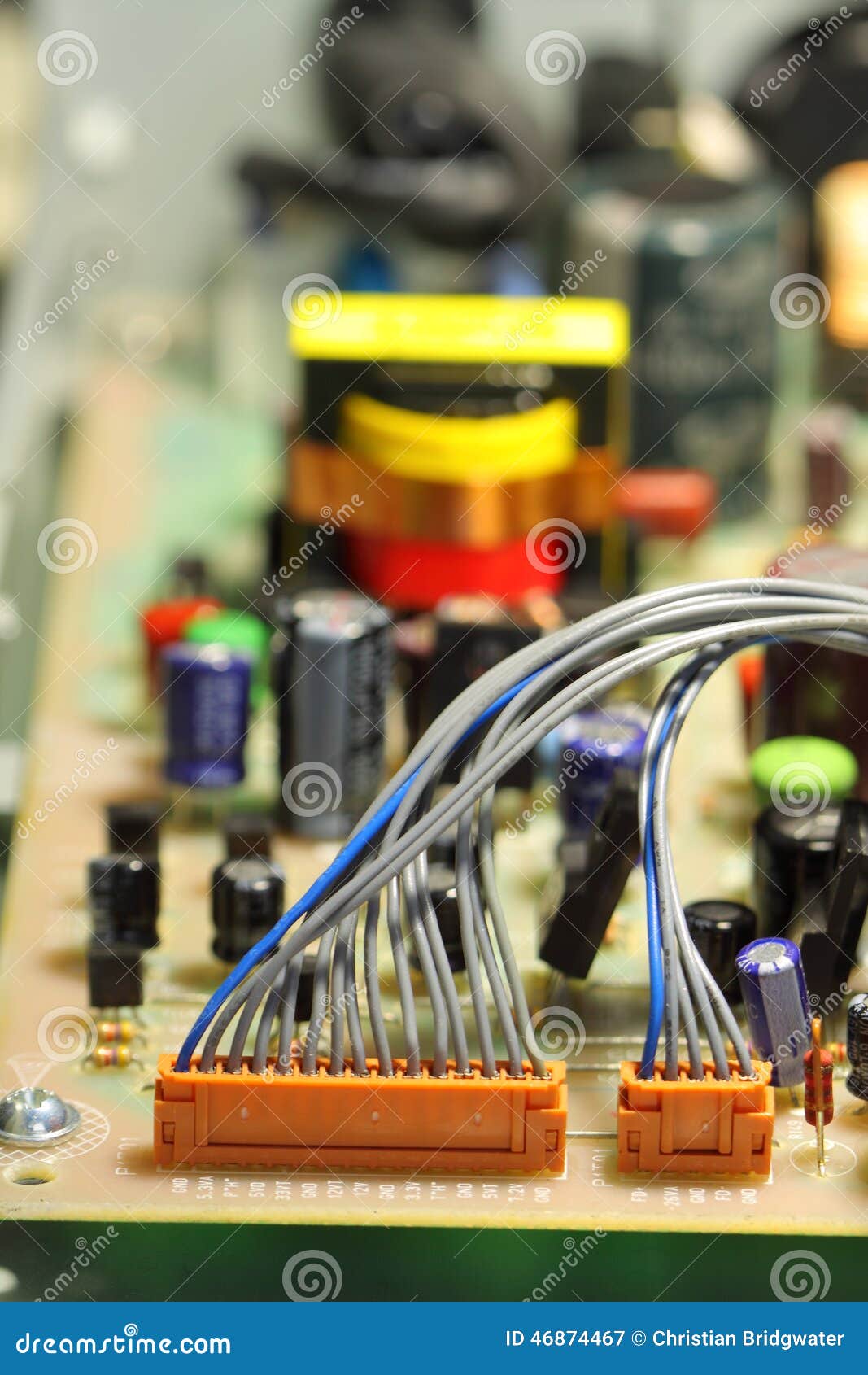 Circuit board cable B stock image. Image of electric - 46874467