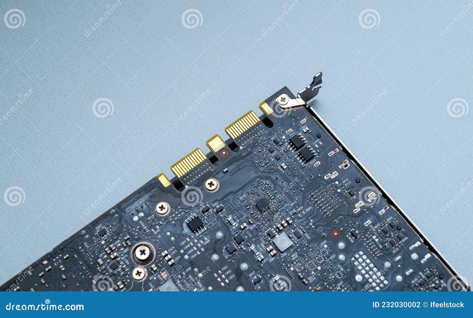 Circuit Board Chip Controller of the New Powerful GPU Video Card Stock ...