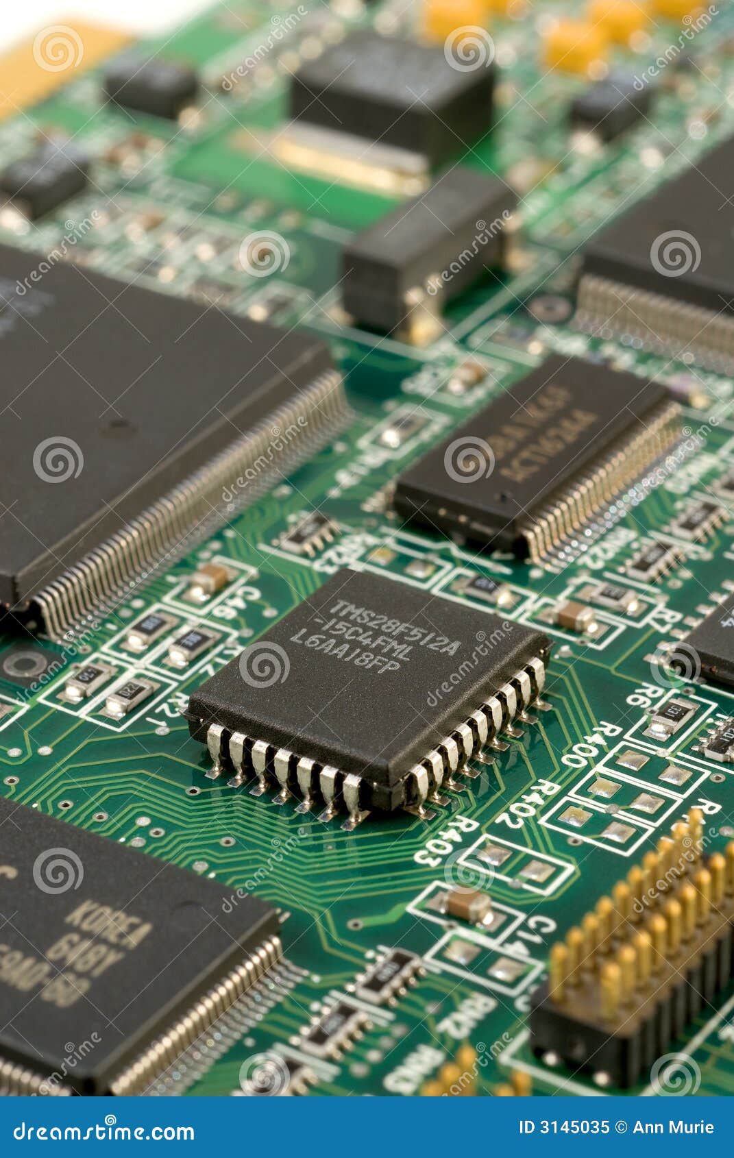 Circuit board close-up stock image. Image of technology - 3145035
