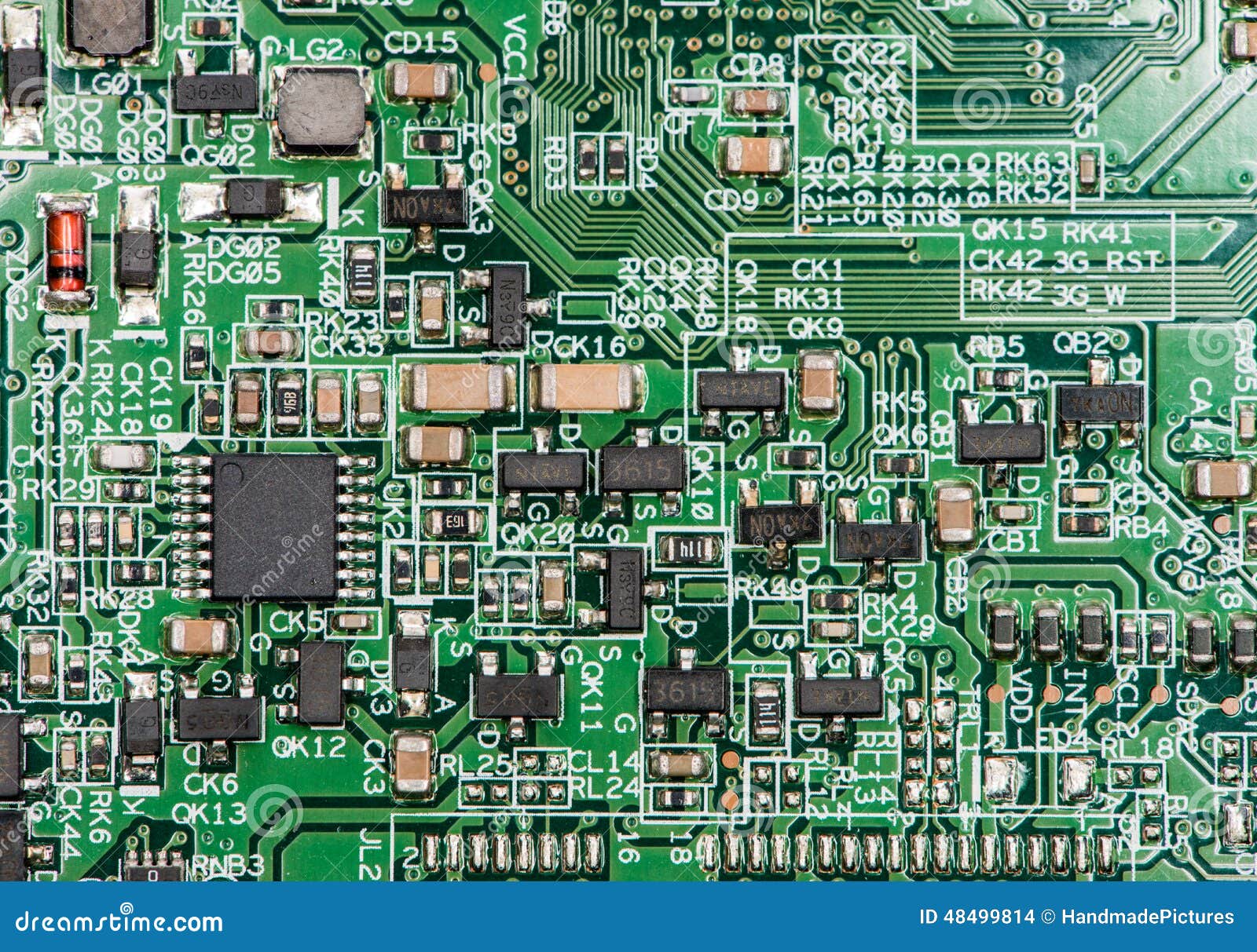 Circuit Board (close-up Shot) Stock Photo - Image of digital, copyspace ...