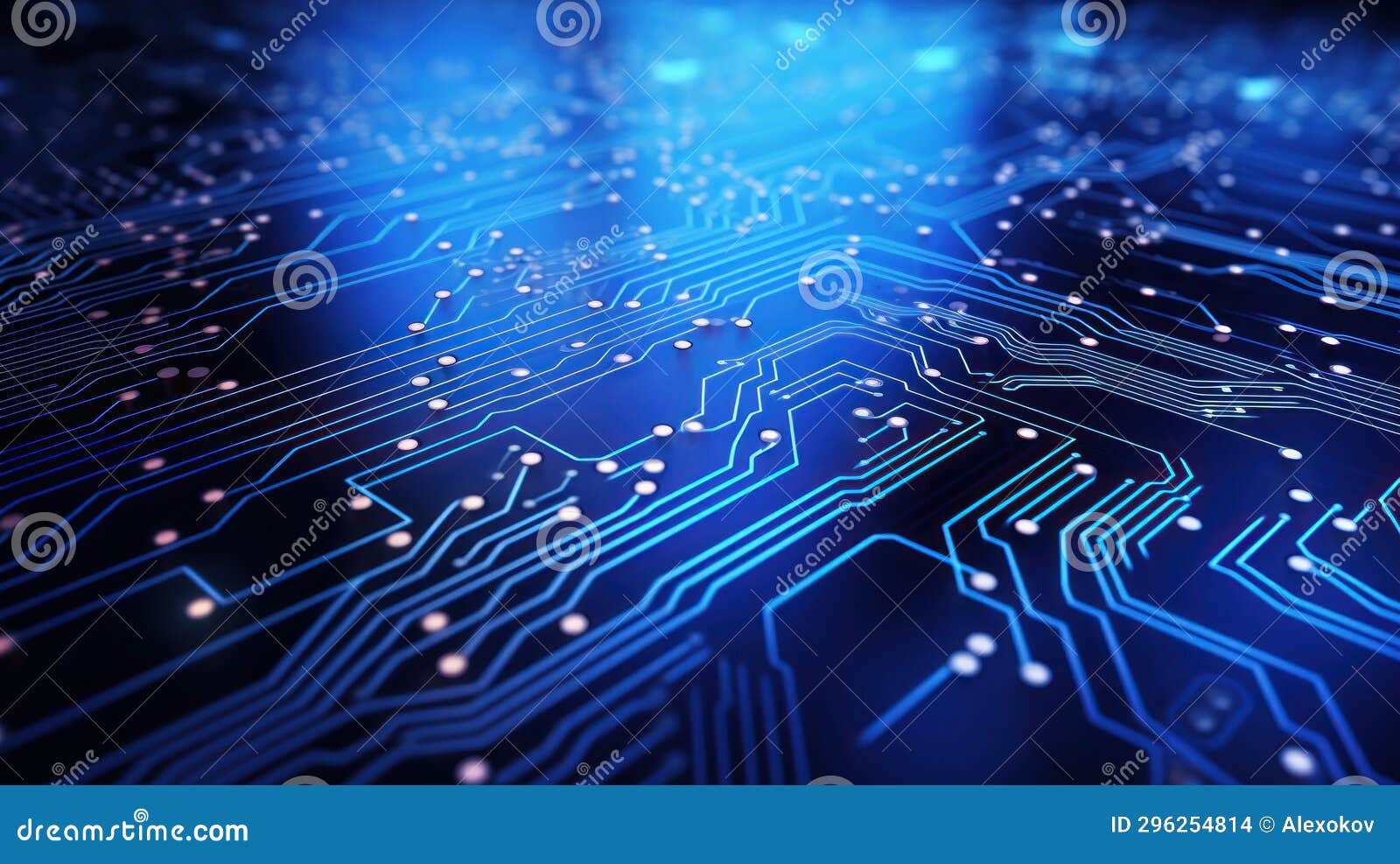 Circuit Board Close-up. Technology Background Stock Illustration ...