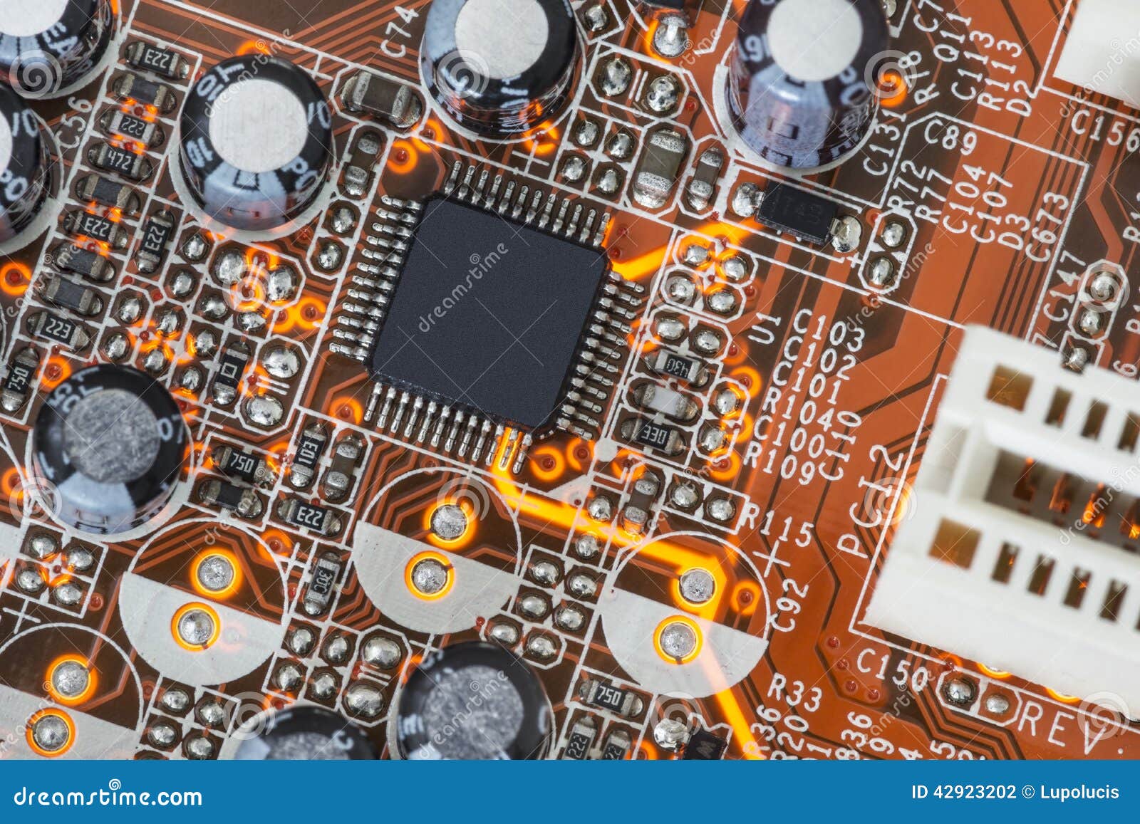 Circuit board stock photo. Image of digital, diode, capacitor - 42923202