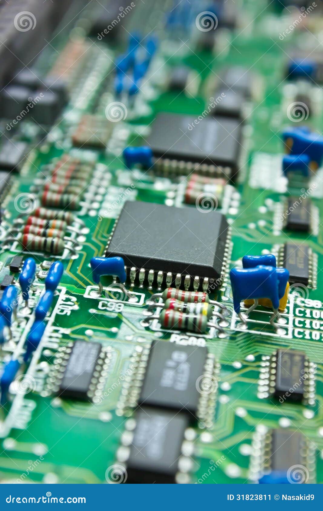 Circuit board Comp. stock image. Image of silicon, precious - 31823811