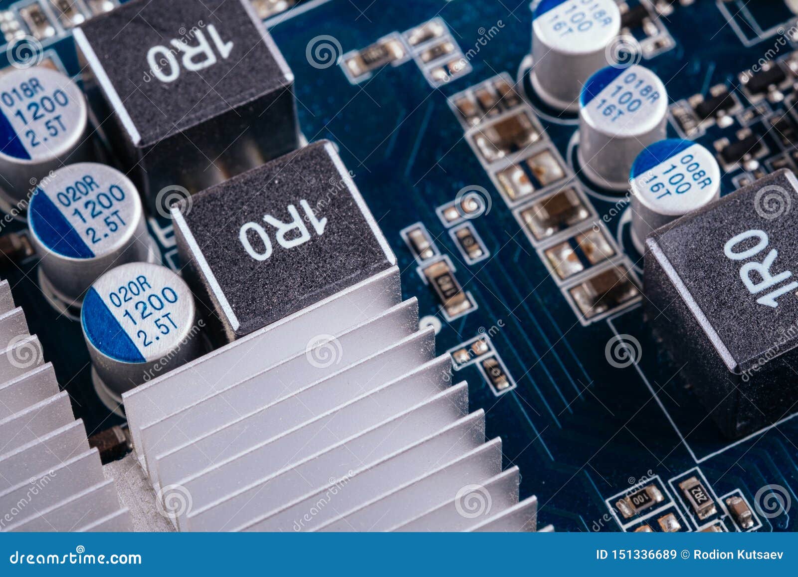 Circuit Board Computer Chip GPU Video Card Stock Image - Image of ...