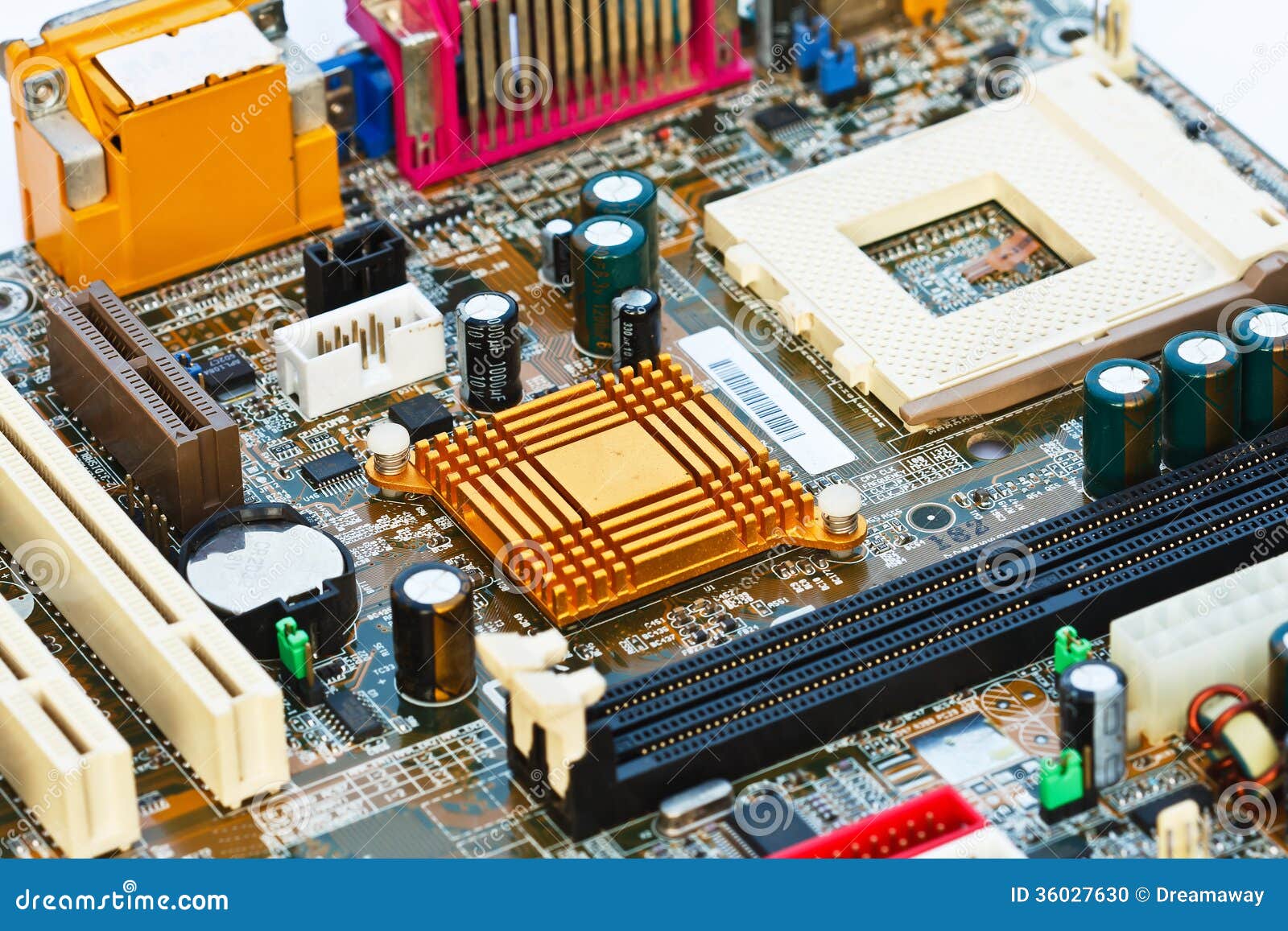 Circuit Board of the Computer. Stock Photo - Image of card, circuit ...