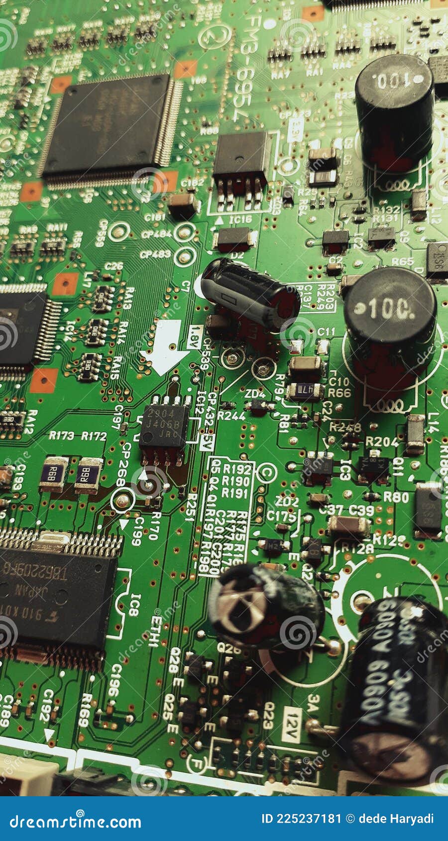Electric circuit board stock image. Image of circuit - 225237181