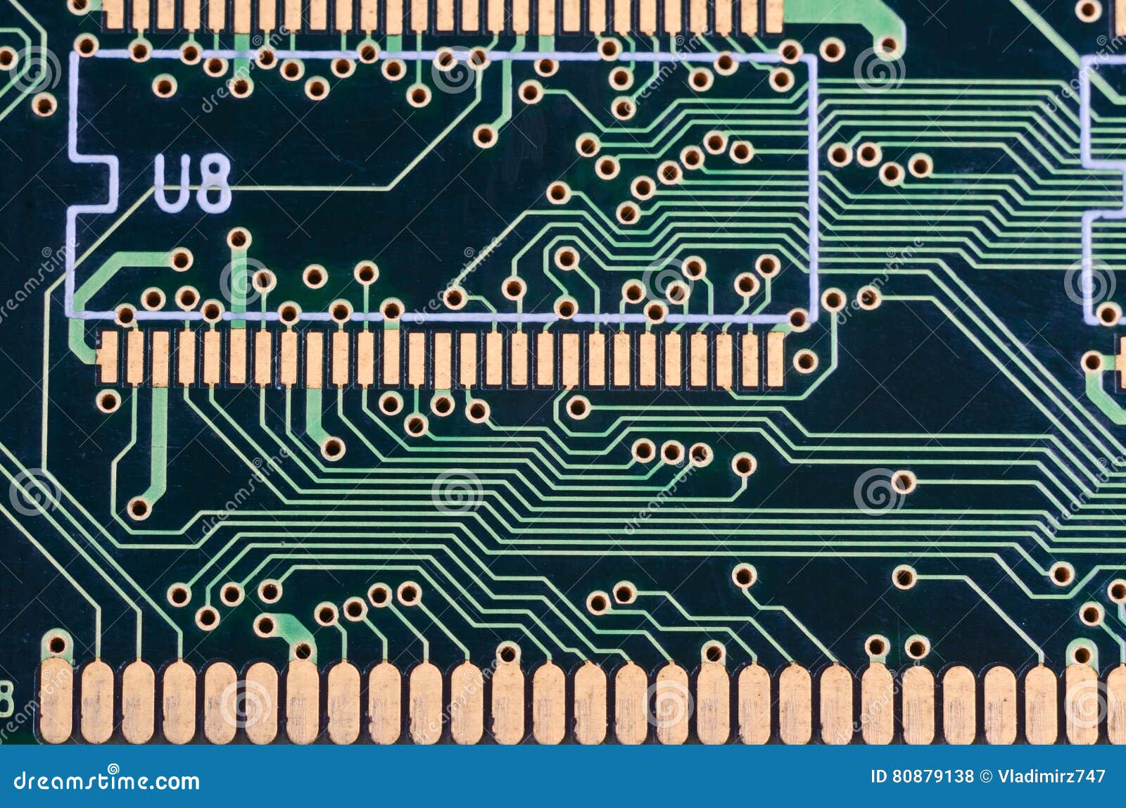 The Circuit Board is the Computer`s Memory Stock Photo - Image of ...