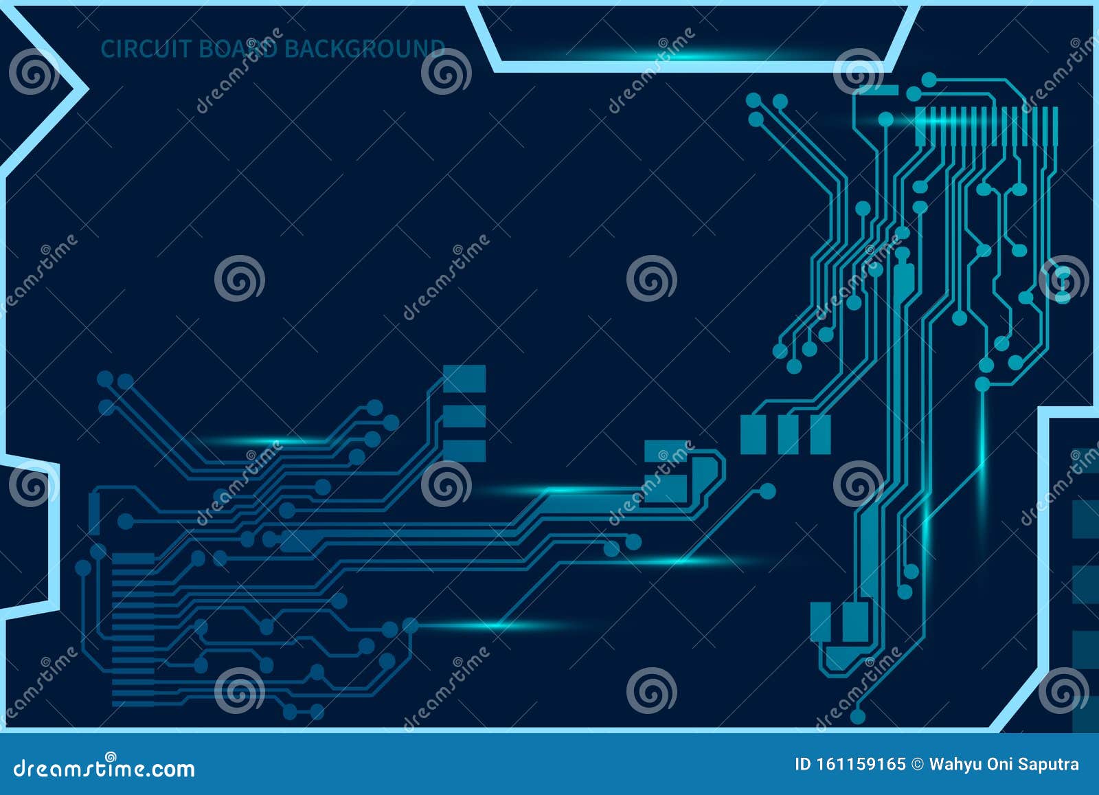 Circuit Board Design Background. Vector Illustration Eps 10 Stock ...