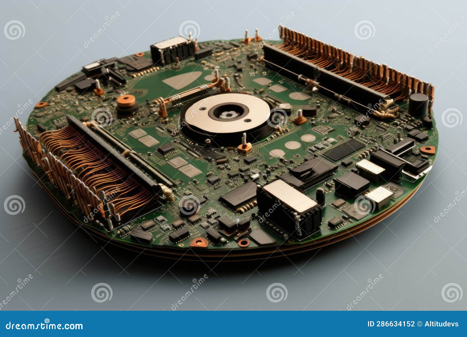 Circuit Board Design for Biohybrid Robotic System Stock Photo - Image ...