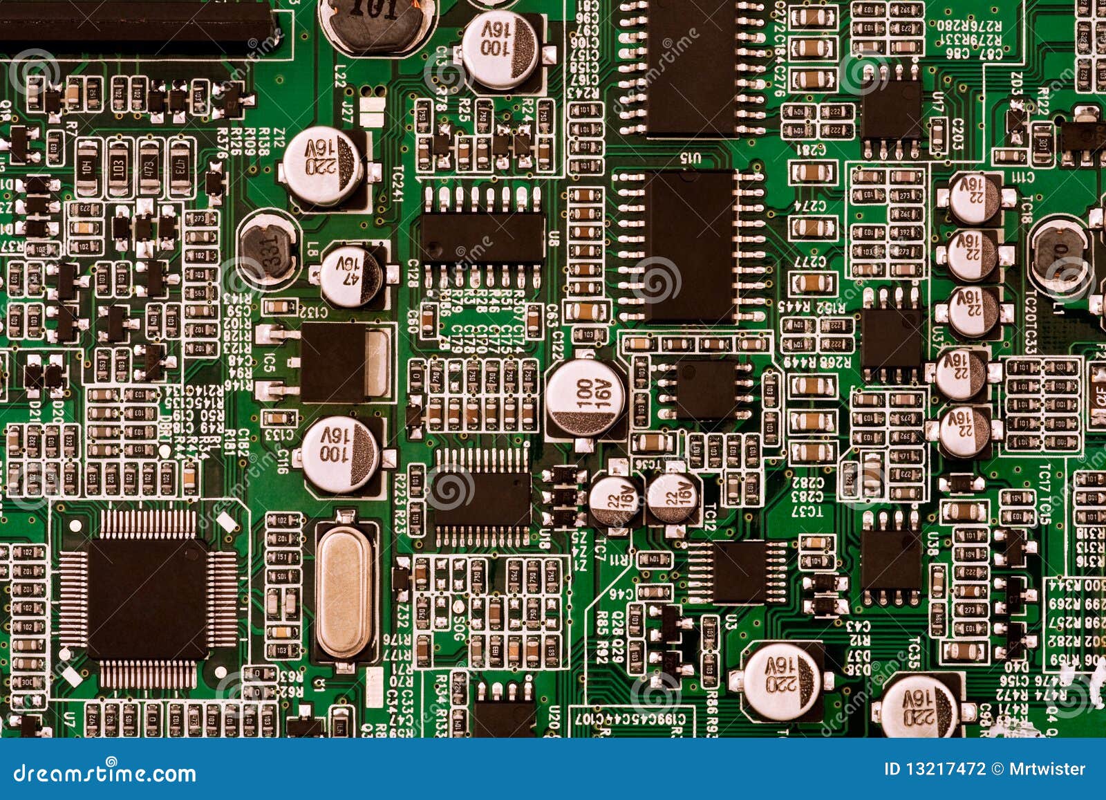 Circuit board digital stock photo. Image of computers - 13217472
