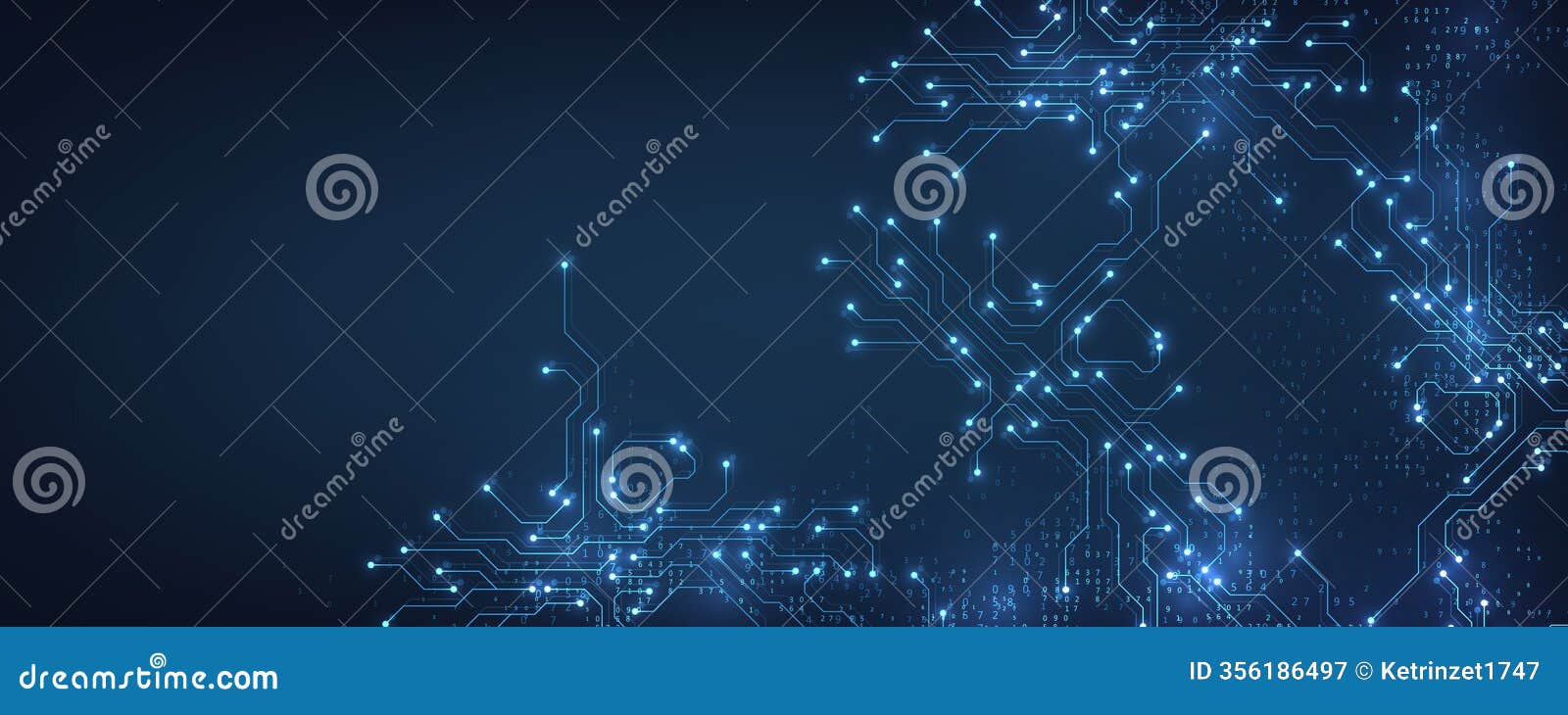 Circuit Board Digital Abstract Background. Motherboard Technology ...