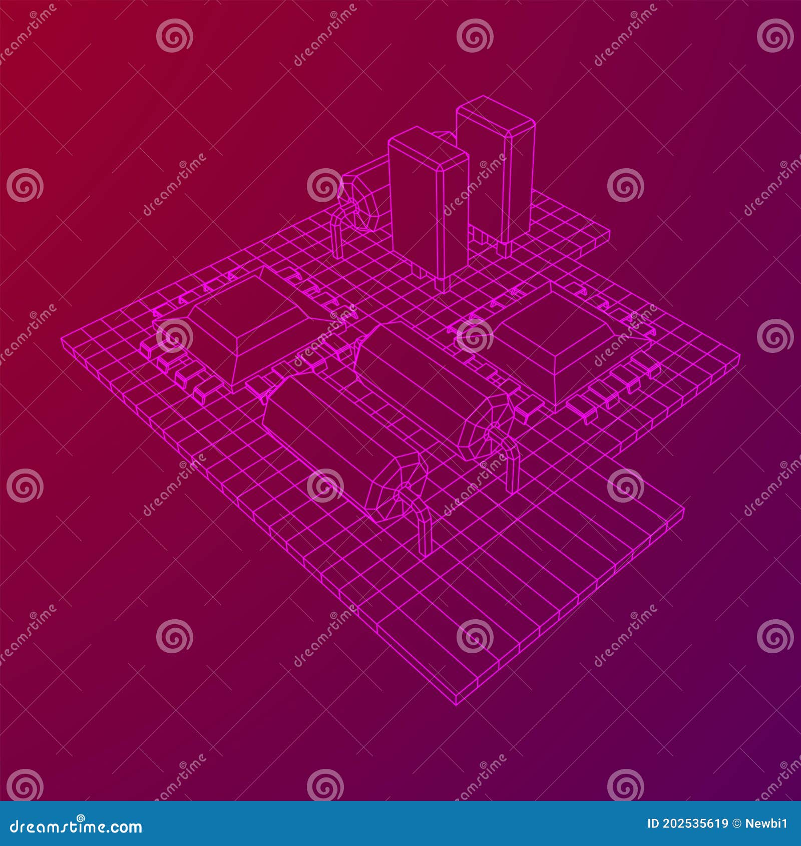 Circuit Board. Electronic Computer Components Motherboard Stock Vector ...