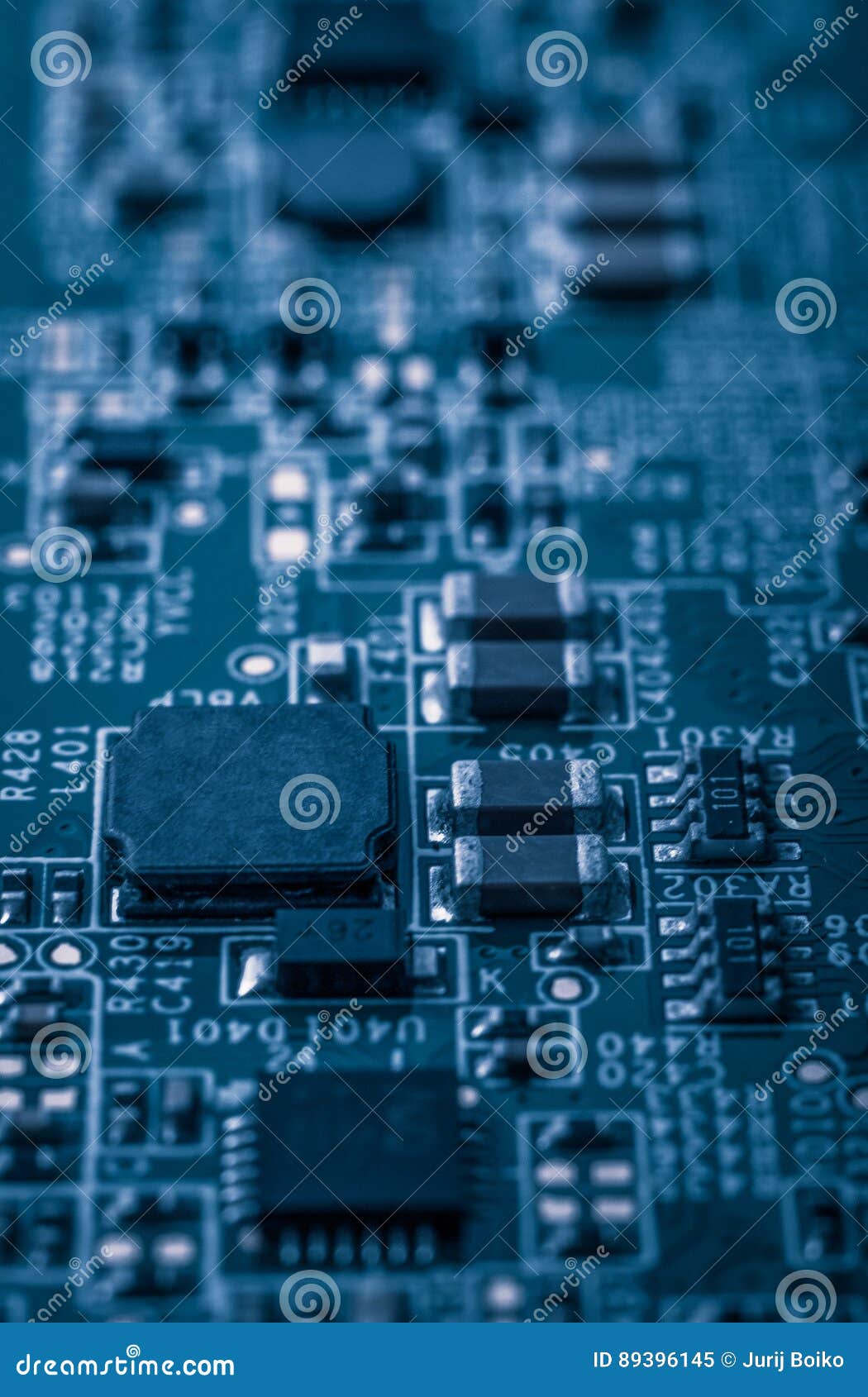 Circuit Board. Electronic Computer Hardware Technology. Information ...
