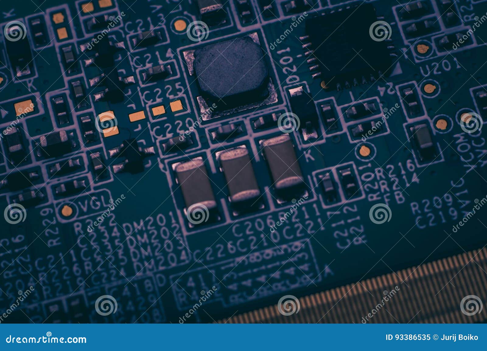 Circuit Board. Electronic Computer Hardware Technology. Information ...