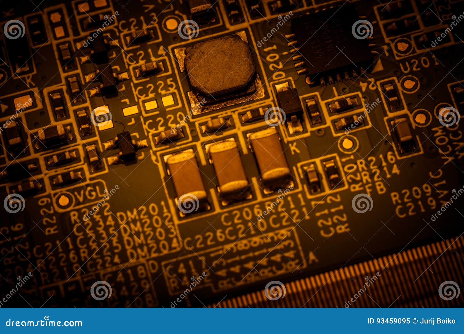 Circuit Board. Electronic Computer Hardware Technology. Information ...