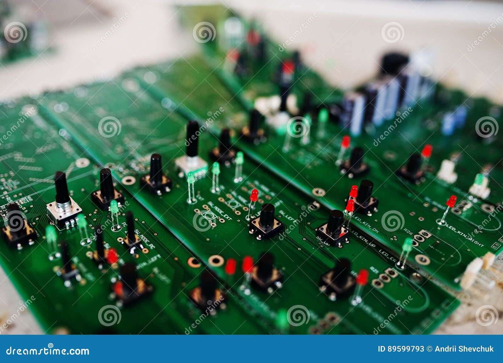 Circuit Board of Electronic Computer Hardware Technology. Mother Stock ...