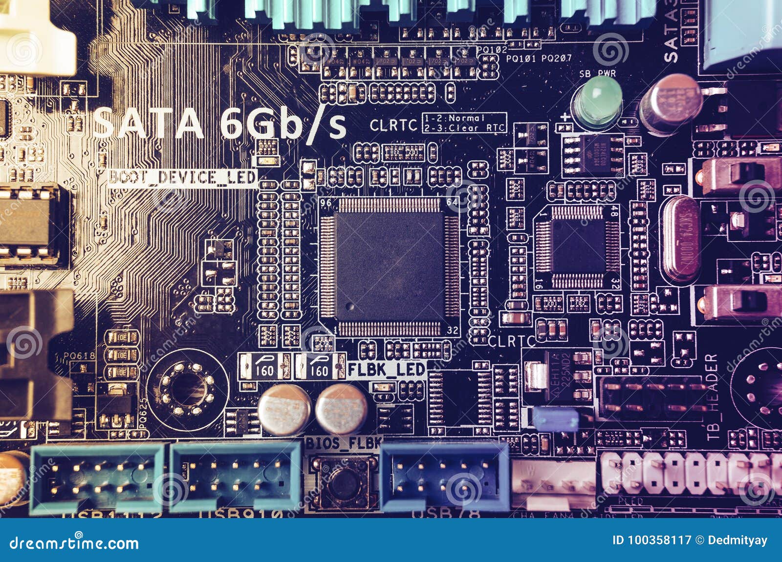 Circuit Board. Electronic Computer Hardware Technology Stock Image ...