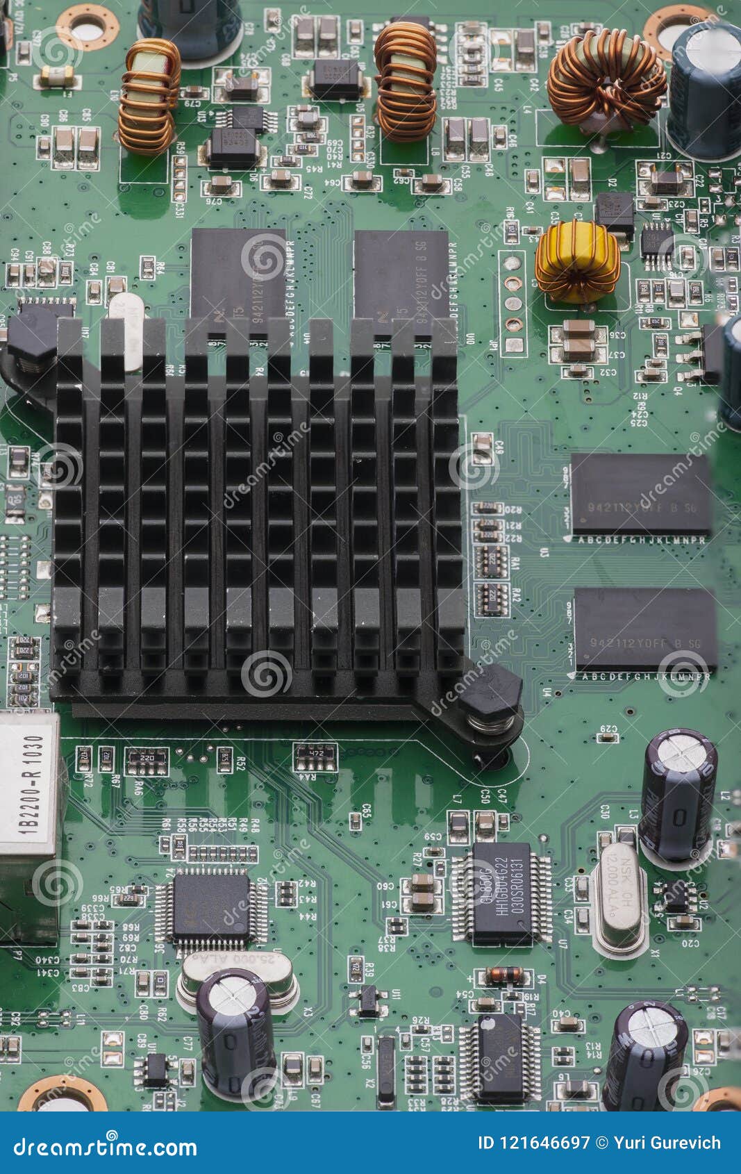 Circuit Board. Electronic Computer Hardware Technology. Motherboard ...