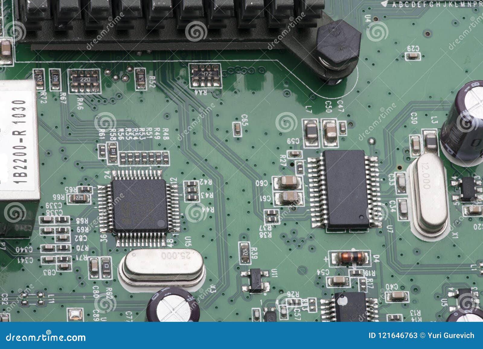 Circuit Board. Electronic Computer Hardware Technology. Motherboard ...