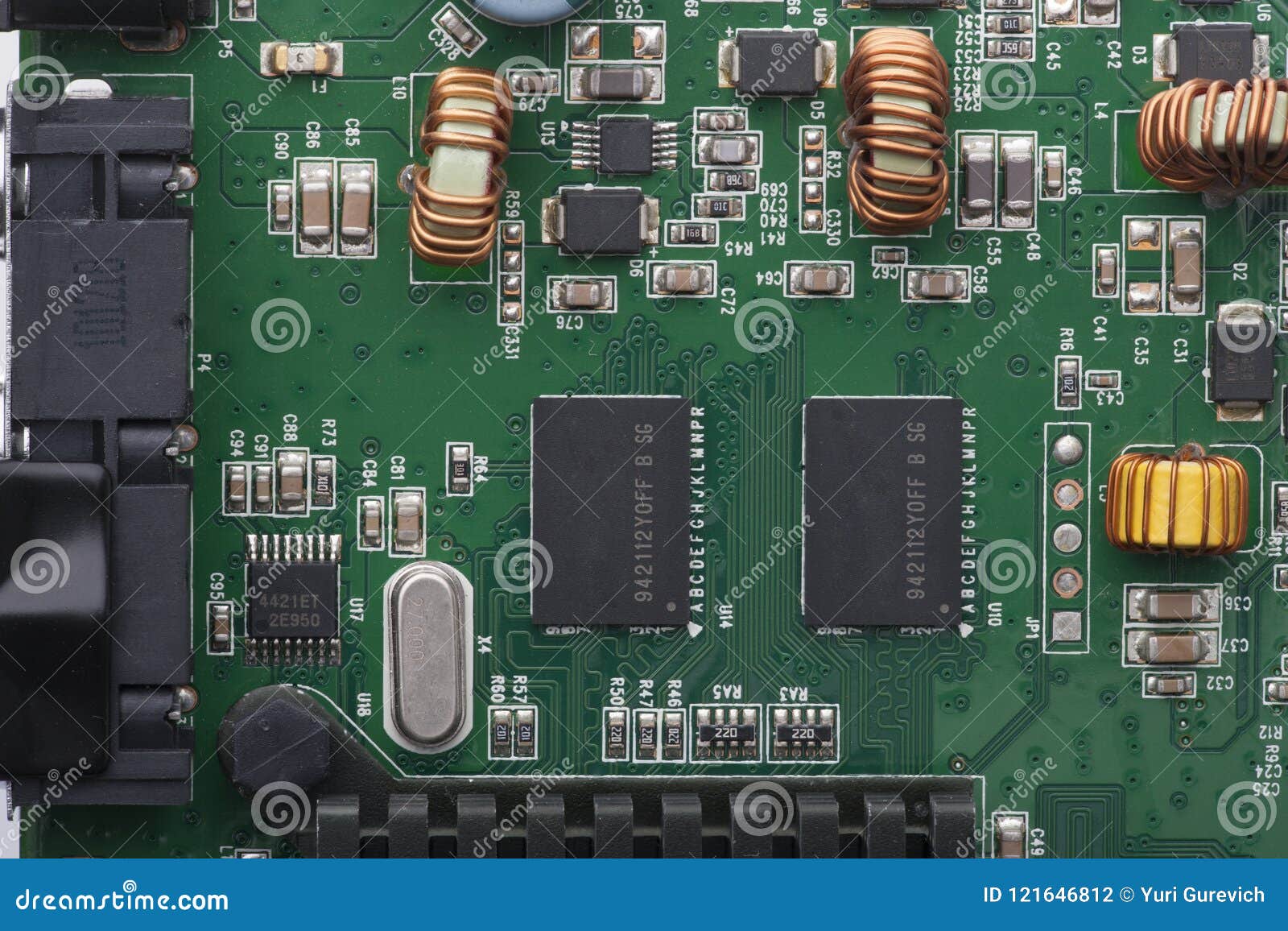 Circuit Board. Electronic Computer Hardware Technology. Motherboard ...