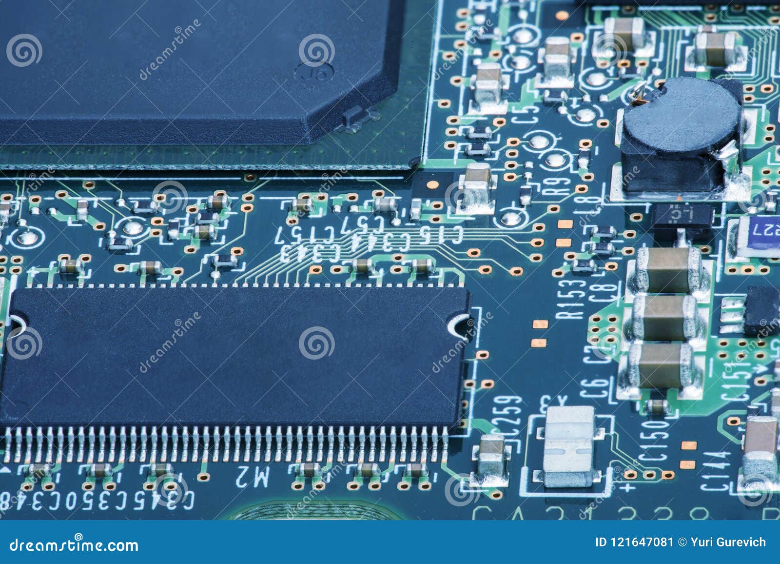 Circuit Board. Electronic Computer Hardware Technology. Motherboard ...