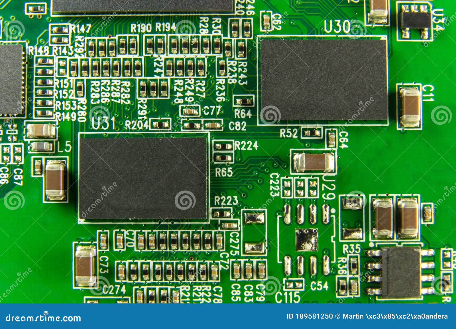 Circuit Board. Electronic Computer Hardware Technology. Motherboard Digital Chip Stock Photo ...