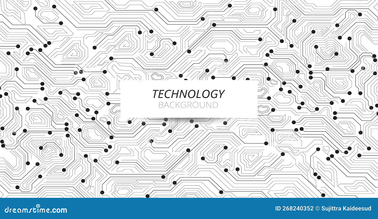 Circuit Board Electronic Hi-tech Pattern Stock Vector - Illustration of ...