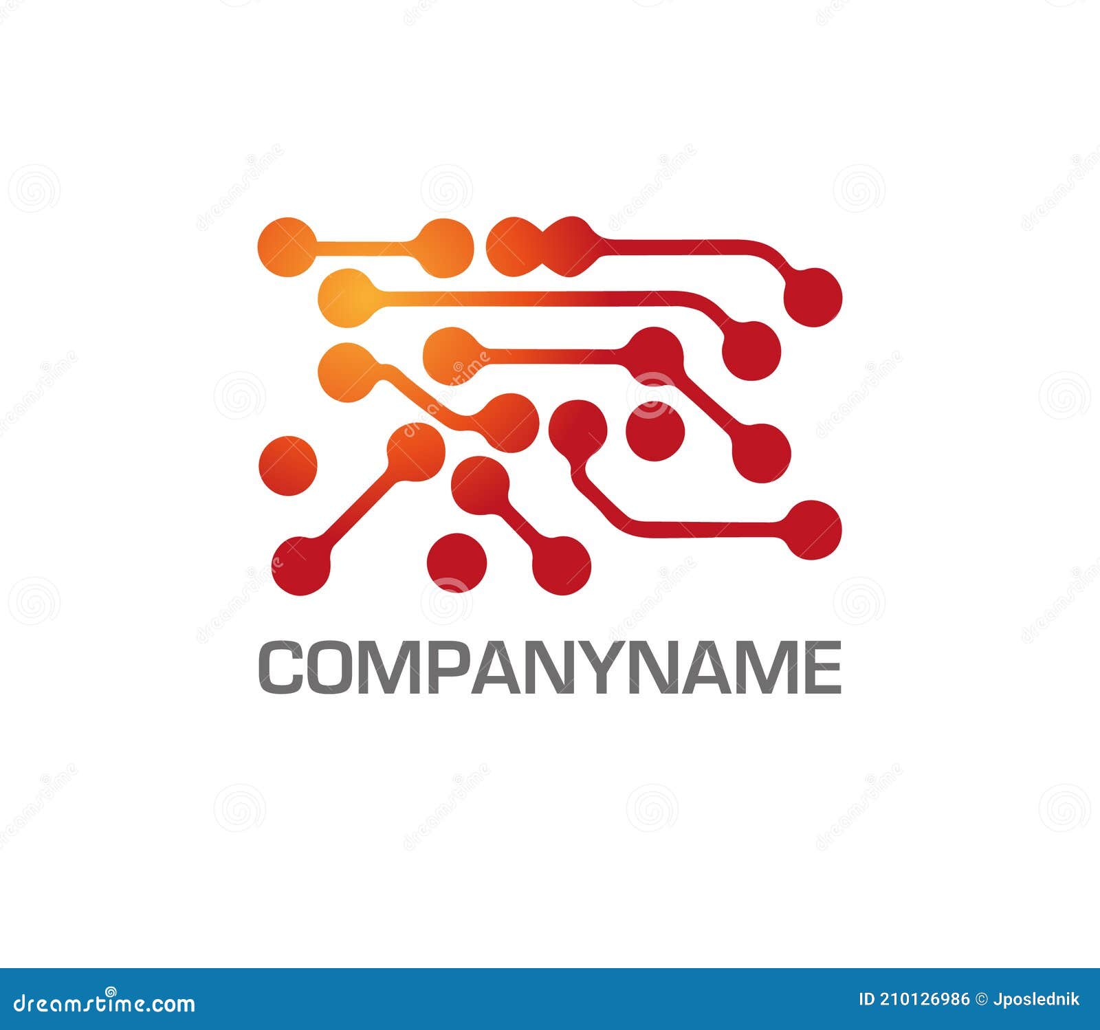 Circuit Board Elements, it Technology. Ready Logo Stock Vector ...