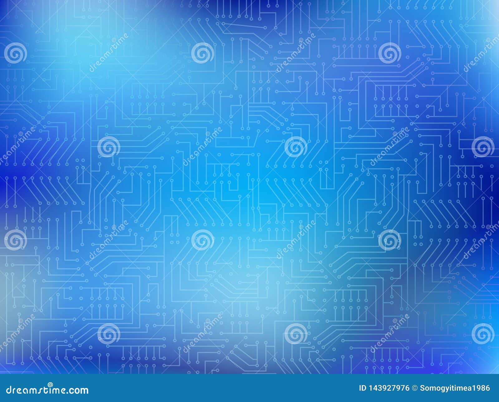 Circuit Board on Gradient Background Stock Vector - Illustration of ...