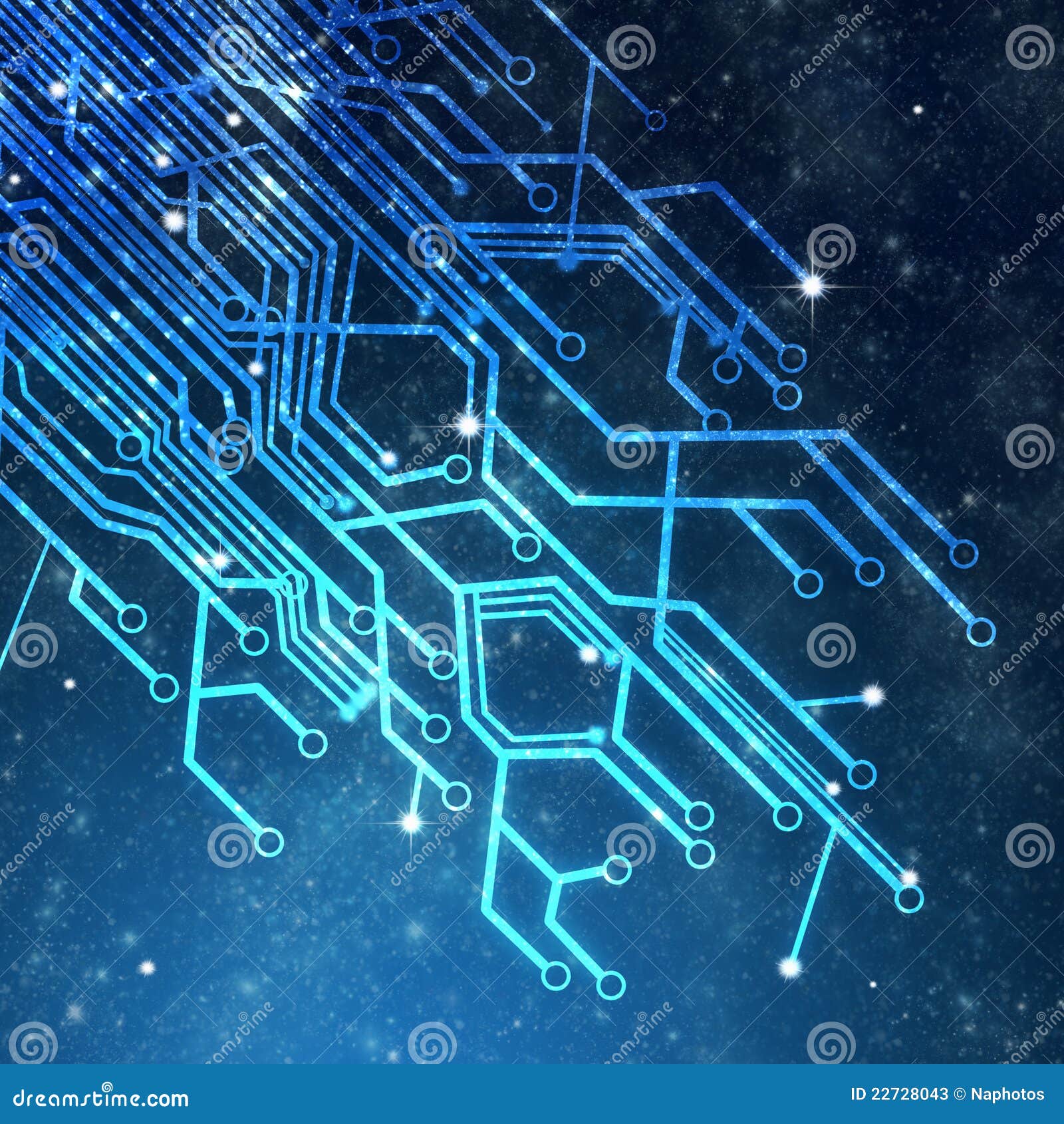Circuit board graphic stock illustration. Illustration of high - 22728043
