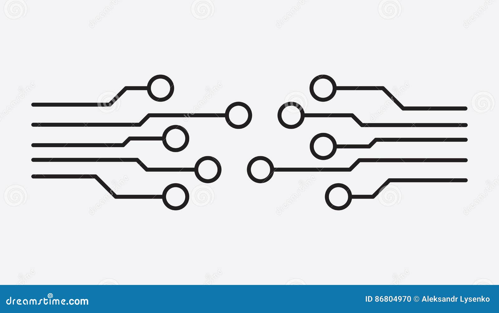 Circuit board icon. stock vector. Illustration of circuit - 86804970