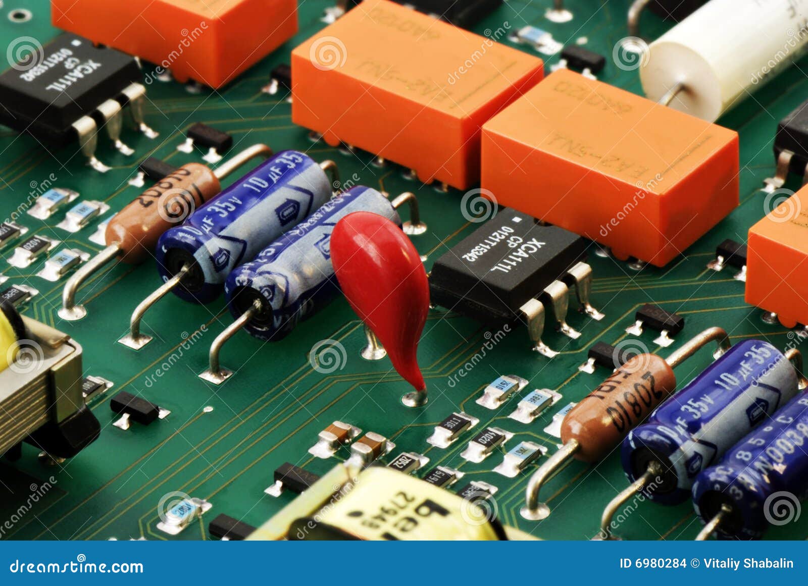 Circuit Board Isometric View Stock Photo - Image of transistor ...
