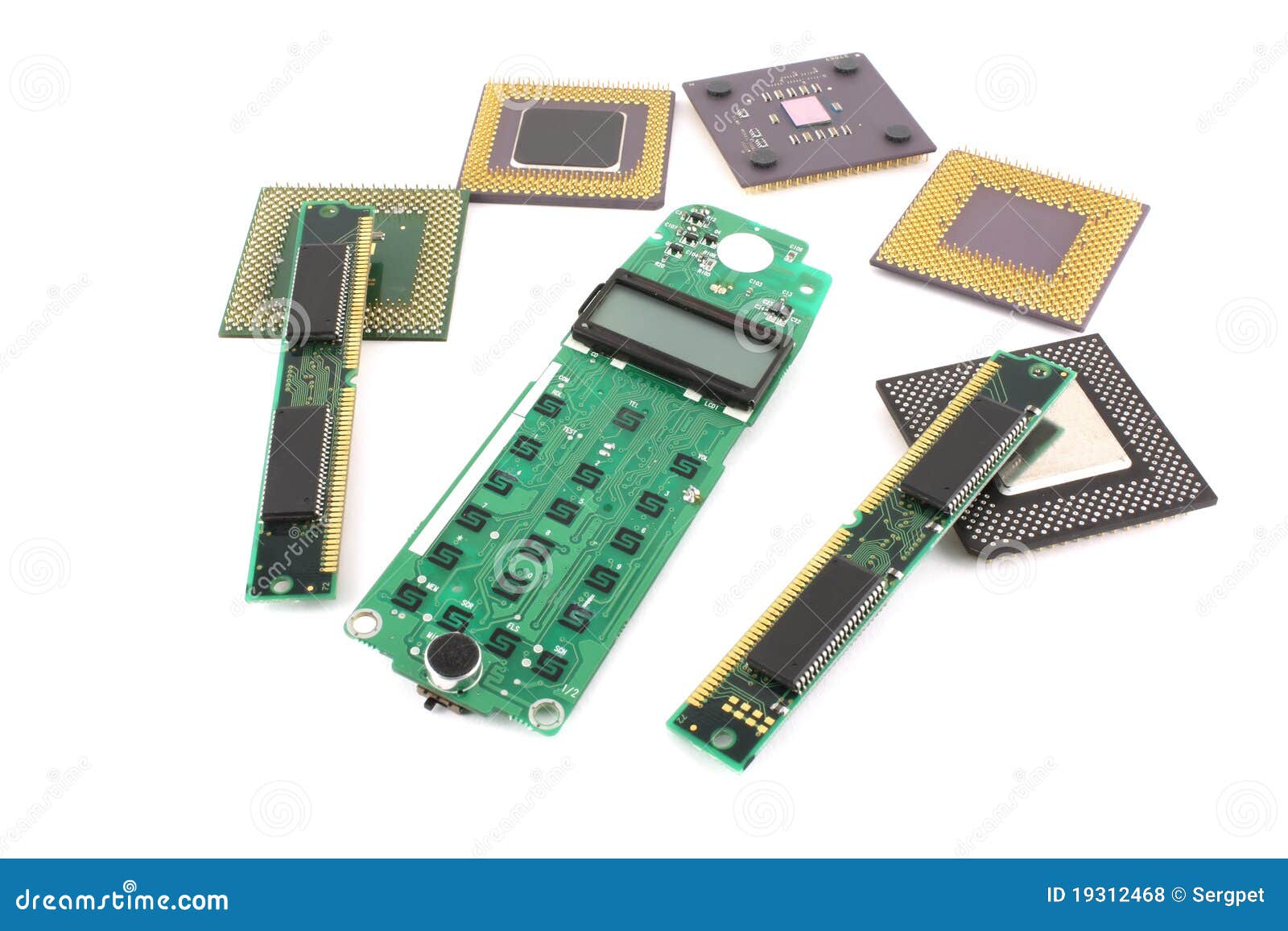 Circuit Board (keypad) for Cell Phone Stock Photo - Image of digital ...