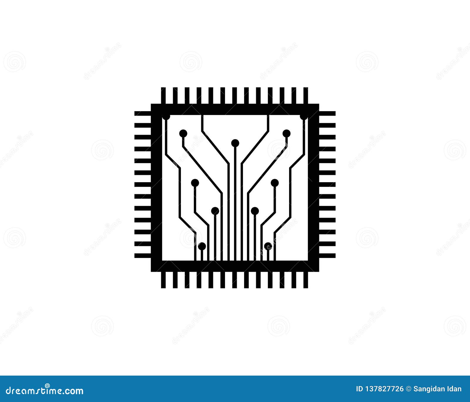 Circuit Board Line Cpu,ic,gpu,ram Concept Design Illustratio Stock ... Circuit Board Line Cpu,ic,gpu,ram Concept Design Illustratio Stock ...