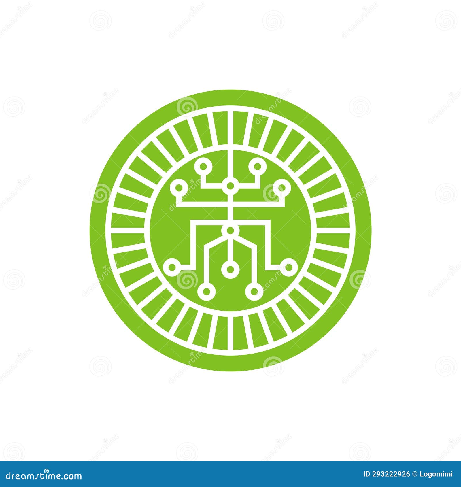 Circuit Board Logo Icon Design, Abstract Circle Tech Logo Stock ...