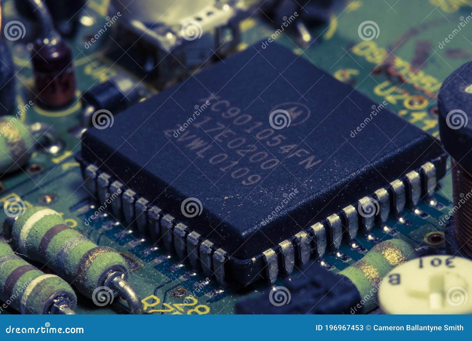 Circuit Board - Macro Photography Stock Image - Image of creative ...