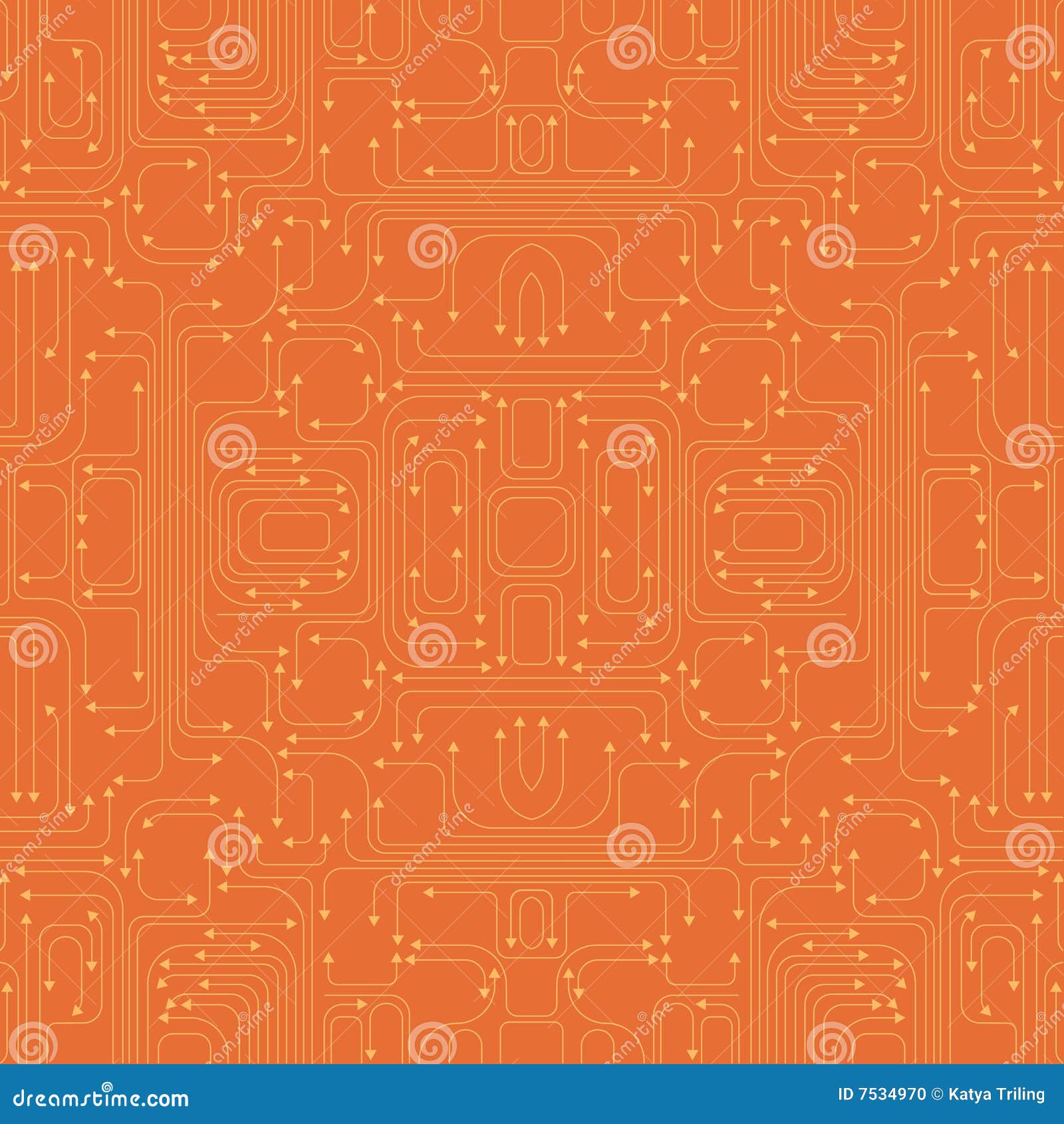 Circuit board pattern stock vector. Illustration of circle - 7534970