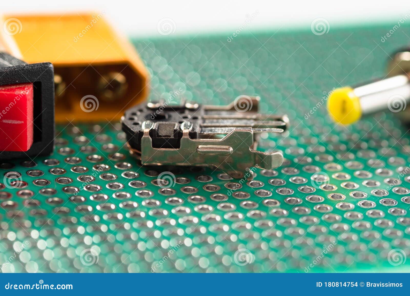Circuit Board Pcb Electronic Semiconductor, Connection Stock Photo ...