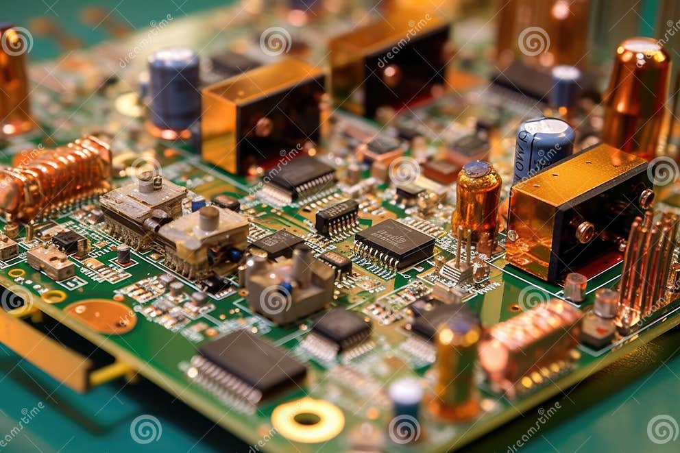 Circuit Board in the Process of Being Assembled or Disassembled Stock ...