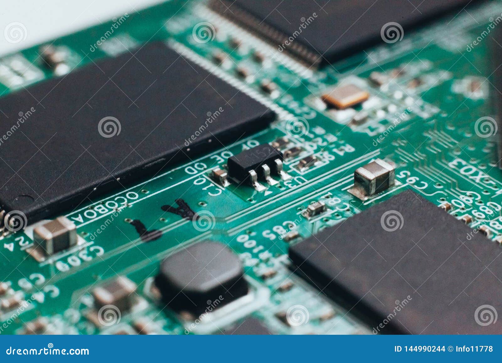 Circuit Board Repair. Electronic Hardware Modern Technology Stock Photo ...