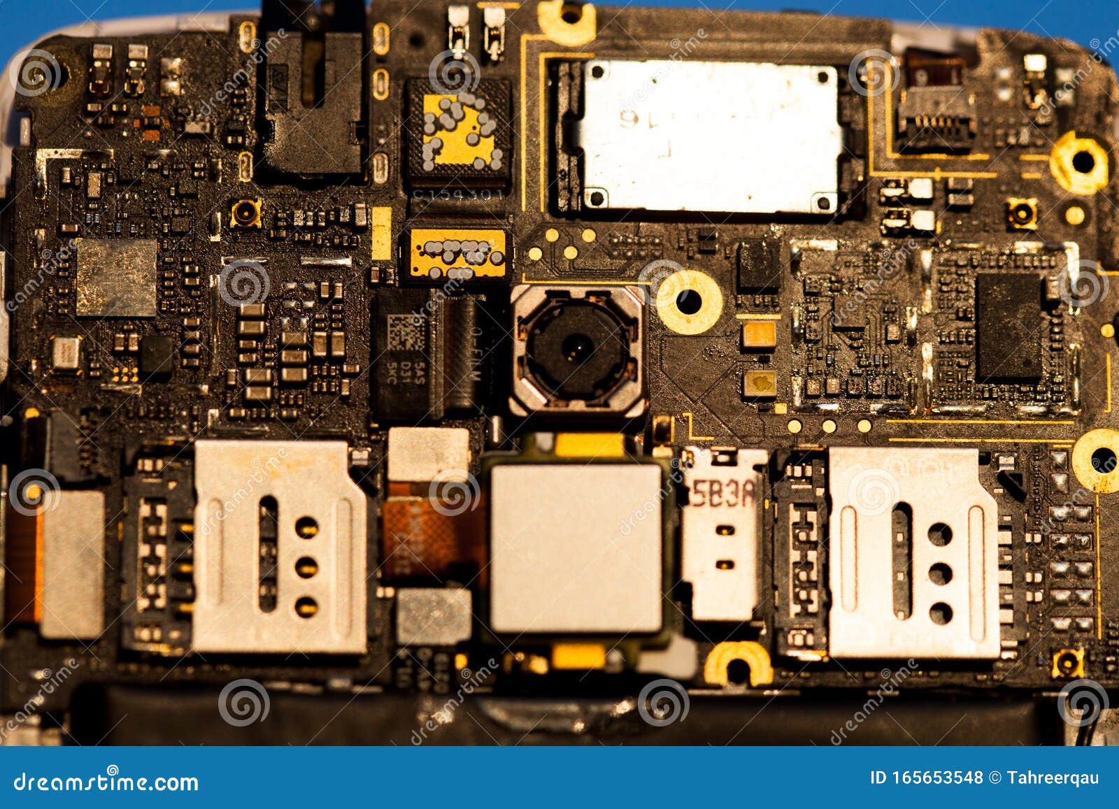 Circuit Board of a Smart Phone Stock Photo - Image of telephone, signal ...