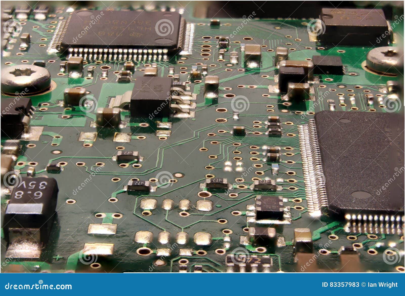 Circuit board. stock image. Image of digital, macro, electronic - 83357983