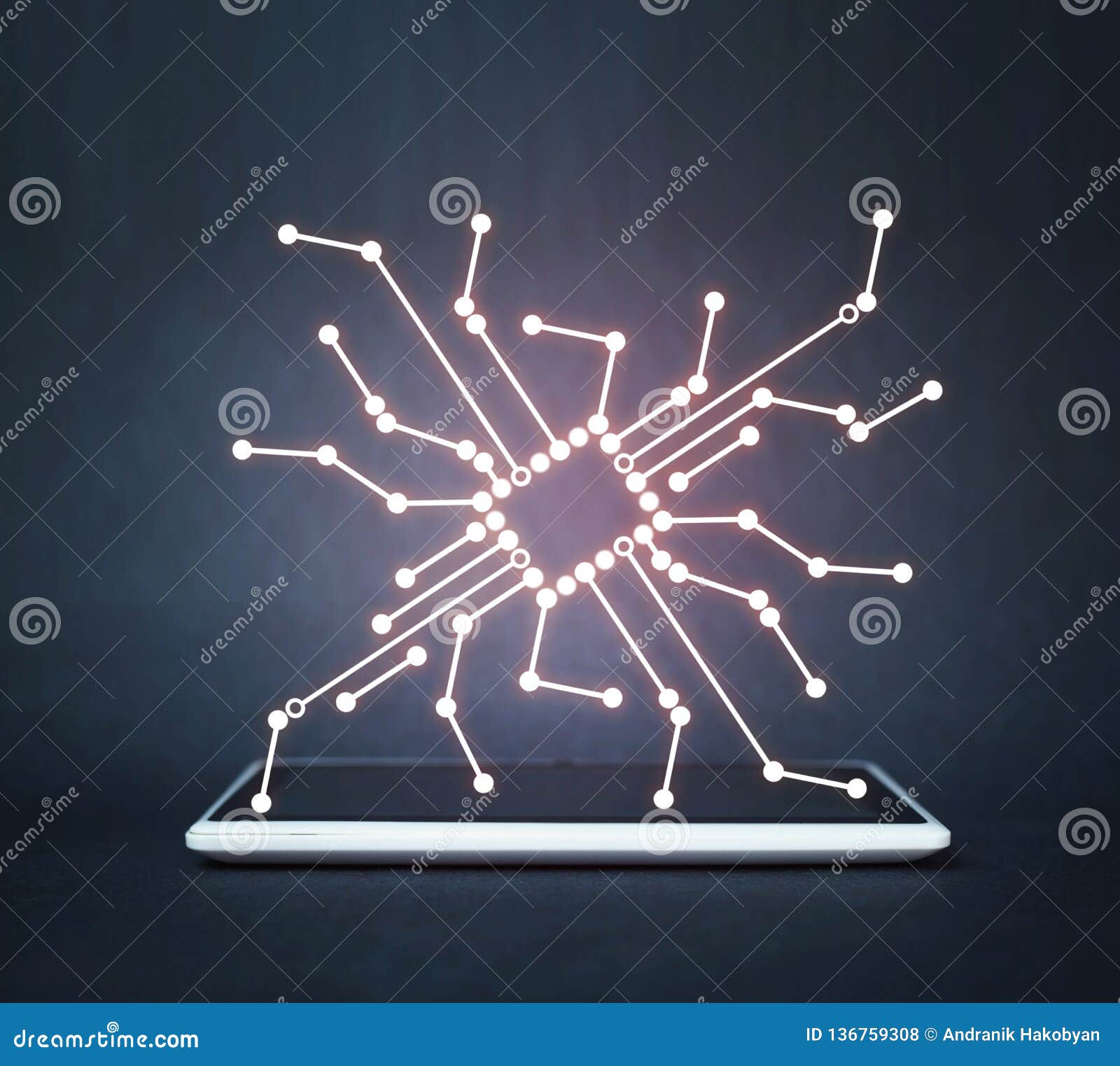 Circuit Board on Tablet. Technology Concept Stock Photo - Image of ...
