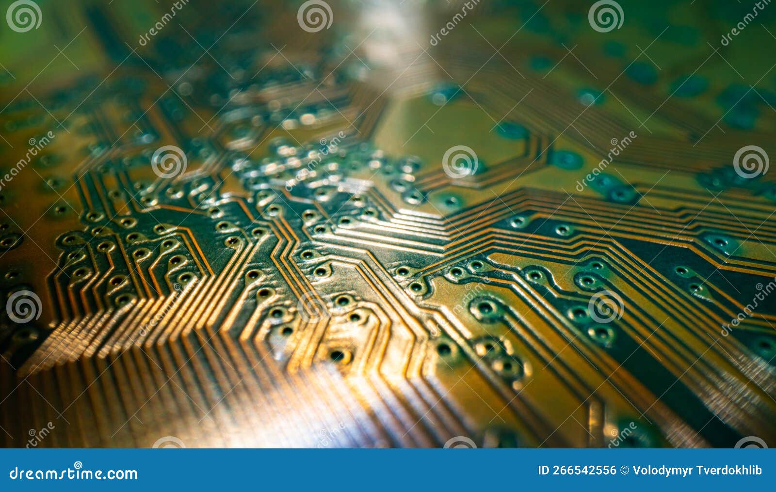 Circuit Board. Technological Electronic Plate with Roads and Other ...